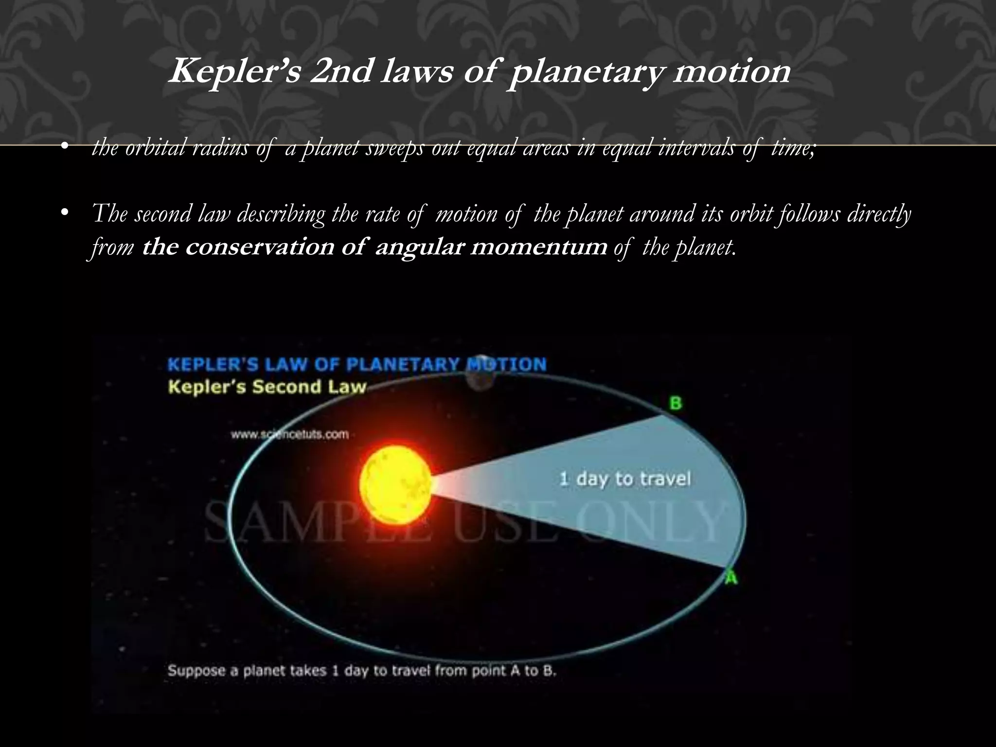 Keplers laws of planetry motion | PPTX