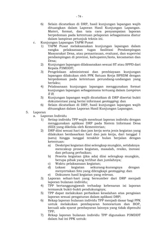 KepmenDesaPDT Nomor 294 Tahun 2025 ttg Petunjuk Teknis Pendampingan Masyarkat Desa (Salinan).pdf