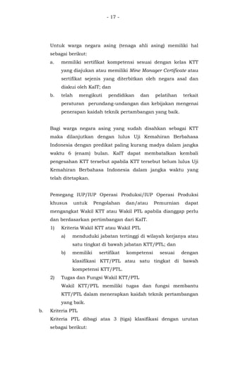 Kepmen ESDM 1827 K 30 MEM 2018 - Pedoman Pelaksanaan Kaidah Teknik Pertambangan Yang Baik.pdf