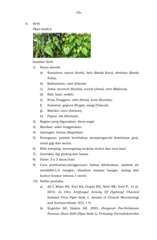 Kepmenkes 187 2017 formularium ramuan obat tradisional indonesia(1) | PDF