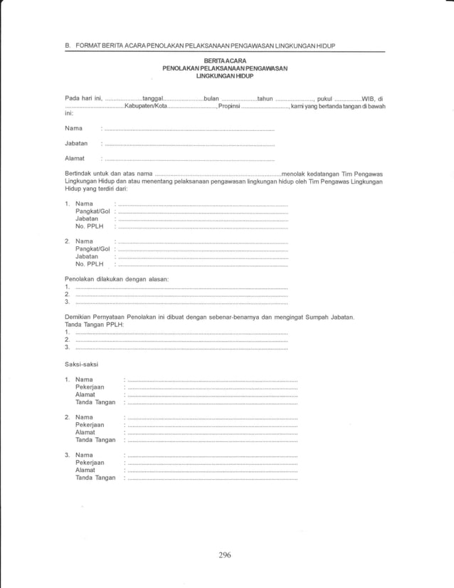 Kepmen LH Nomor 56 tahun 2002 tentang Pedoman Umum PPLH | PDF