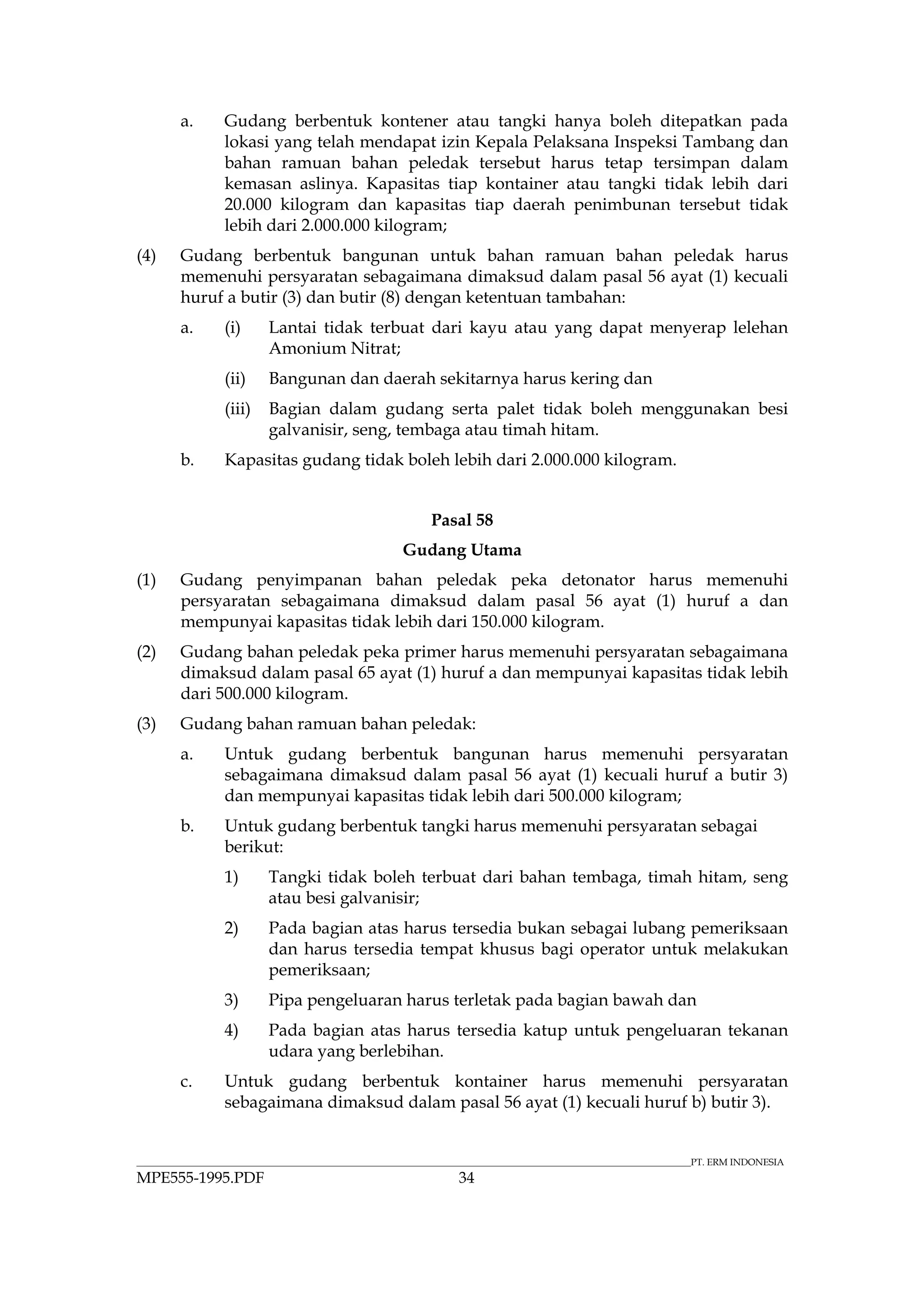 Kepmen mentamben 555k tahun 1995 keselamatan kesehatan kerja pertambangan umum | PDF