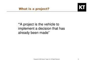 Kepner Tregoe Developing Your Hr Project Management Skills | PDF