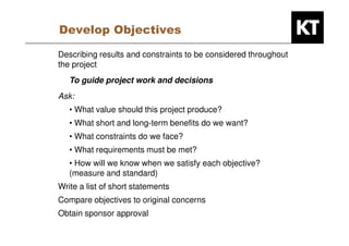 Kepner Tregoe Developing Your Hr Project Management Skills | PDF
