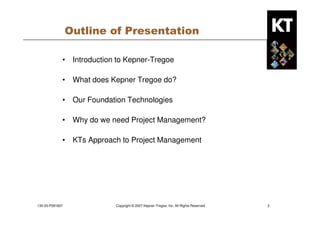 Kepner Tregoe Developing Your Hr Project Management Skills | PDF