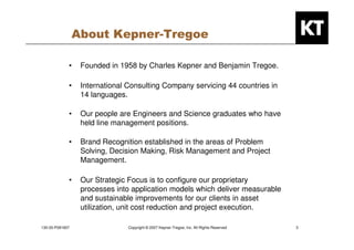 Kepner Tregoe Developing Your Hr Project Management Skills | PDF