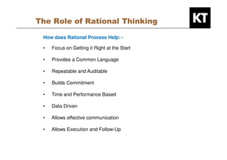 Kepner Tregoe Developing Your Hr Project Management Skills | PDF