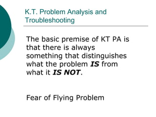 Kepner tregoe approach to problem solving | PPT