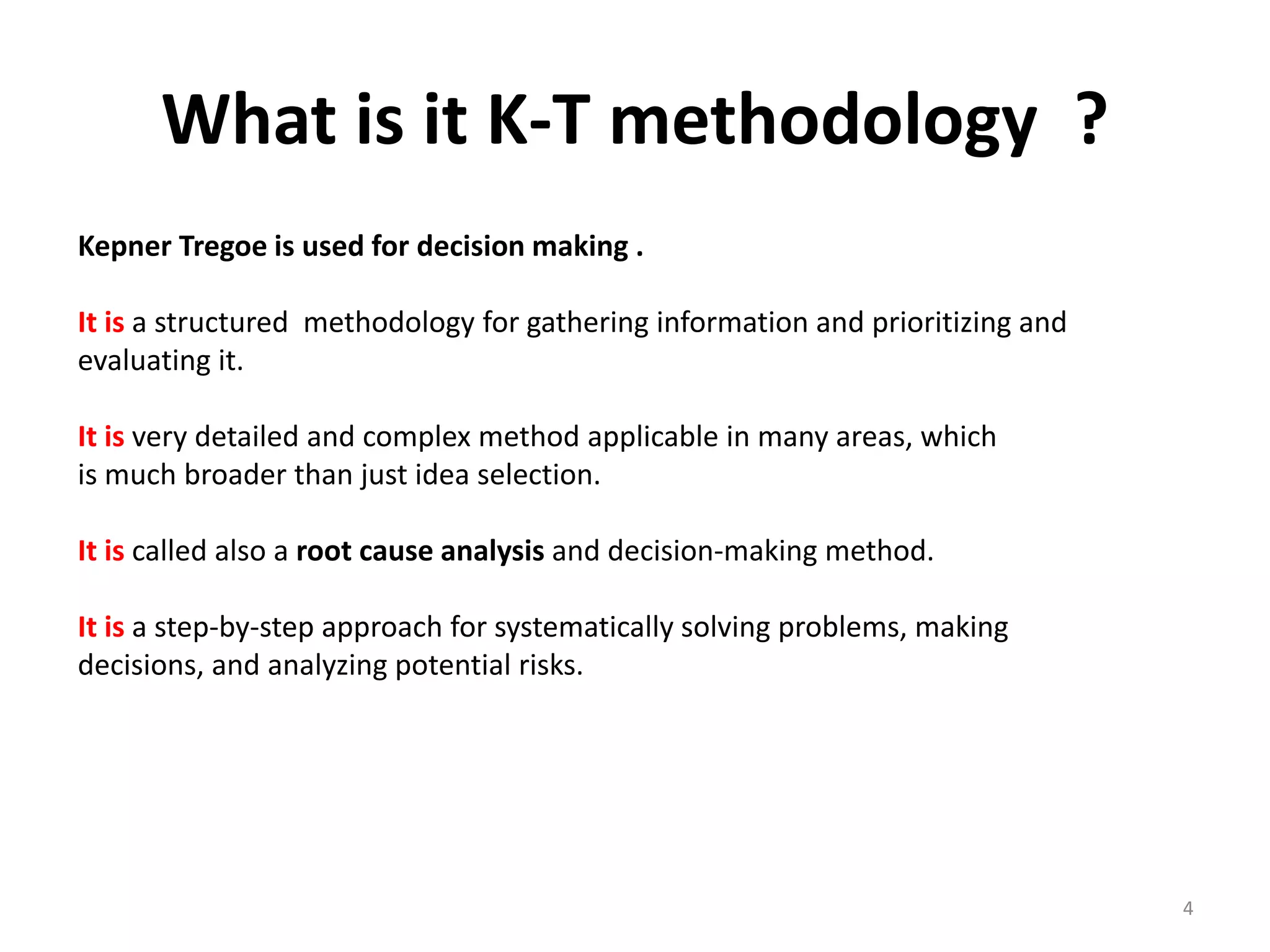 Kepner tregoe methodology-version2 | PDF