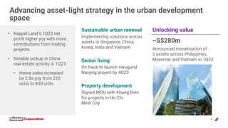 Keppel Corporation 1Q23 Business Update | PDF