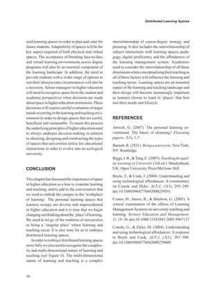 Distributed Spaces for Learning | PDF