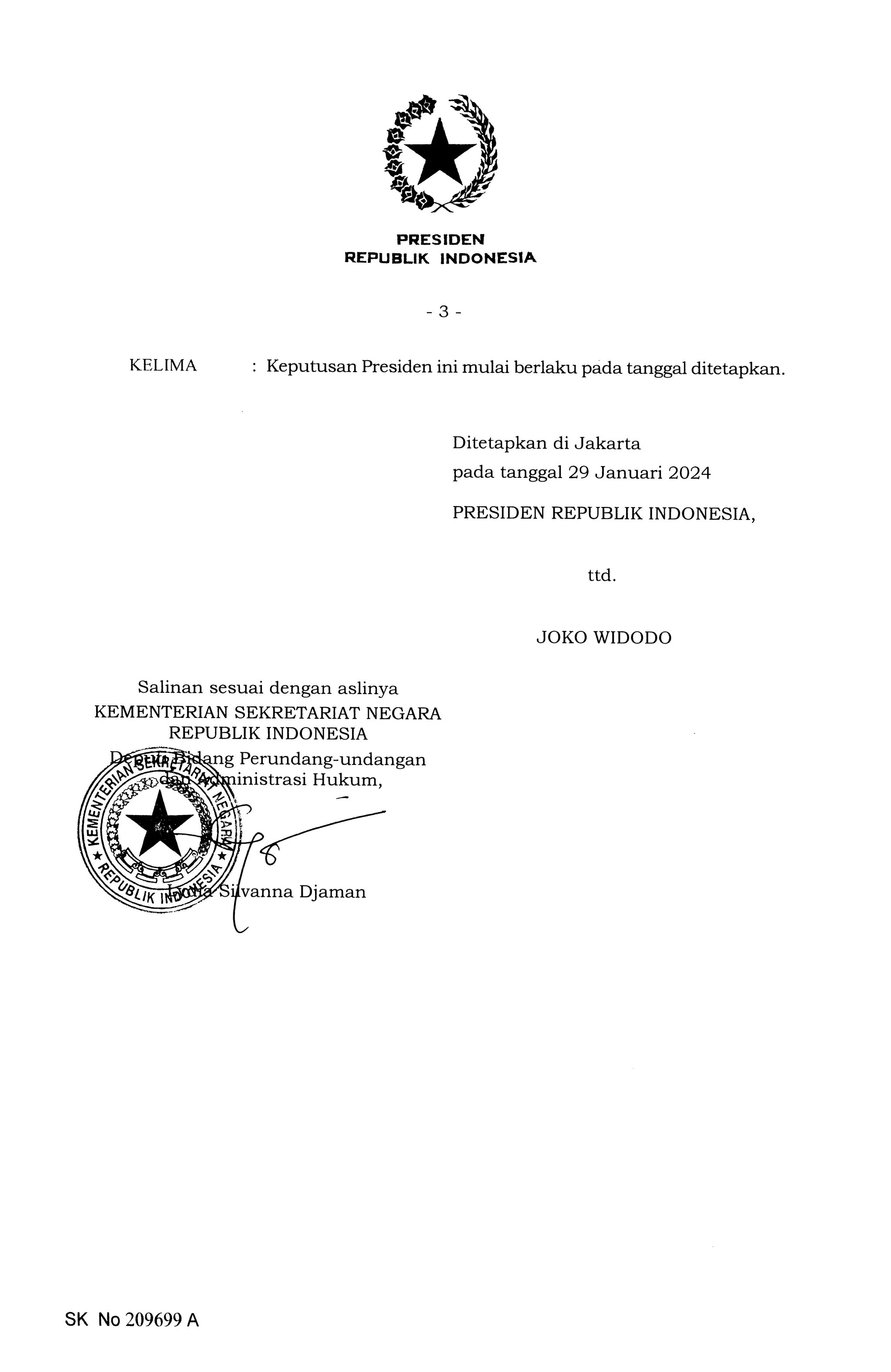 Keppres Nomor 8 Tahun 2024 pdfxxxxxxxxxxx | PDF