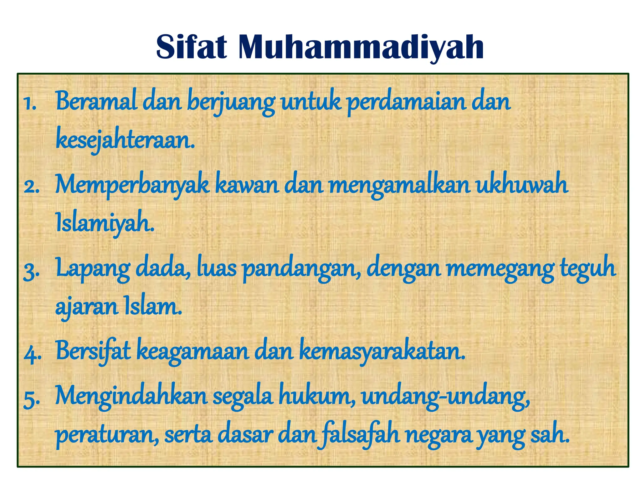 Kepribadian Warga Muhammadiyah 2016.pptx