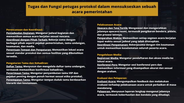 Manajemen Protokoleran, Sisi Lain Protokoler | PPT