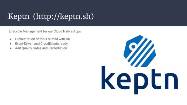 Keptn Meetup Interoperable ci/cd ecosystem | PPT