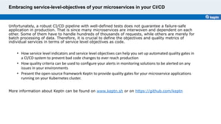 Embracing service-level-objectives of your microservices in your Cl/CD | PDF | Computer Software ...