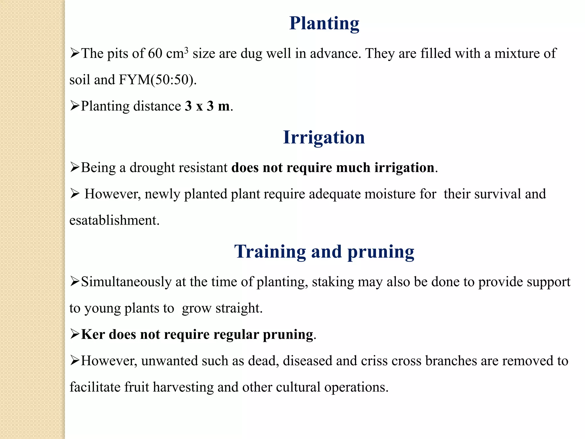Presentation on Cultivation of ker | PPTX