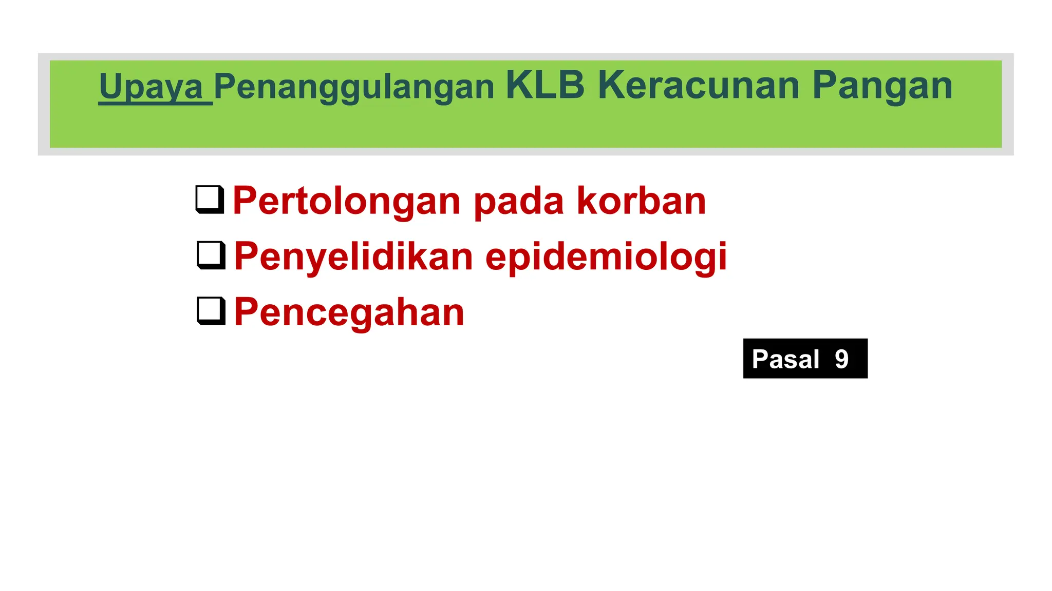 Mekanisme Penanggulangan KLB Keracunan Pangan di Indonesia .pptx
