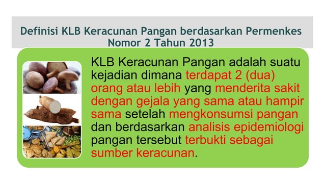 Mekanisme Penanggulangan KLB Keracunan Pangan di Indonesia .pptx