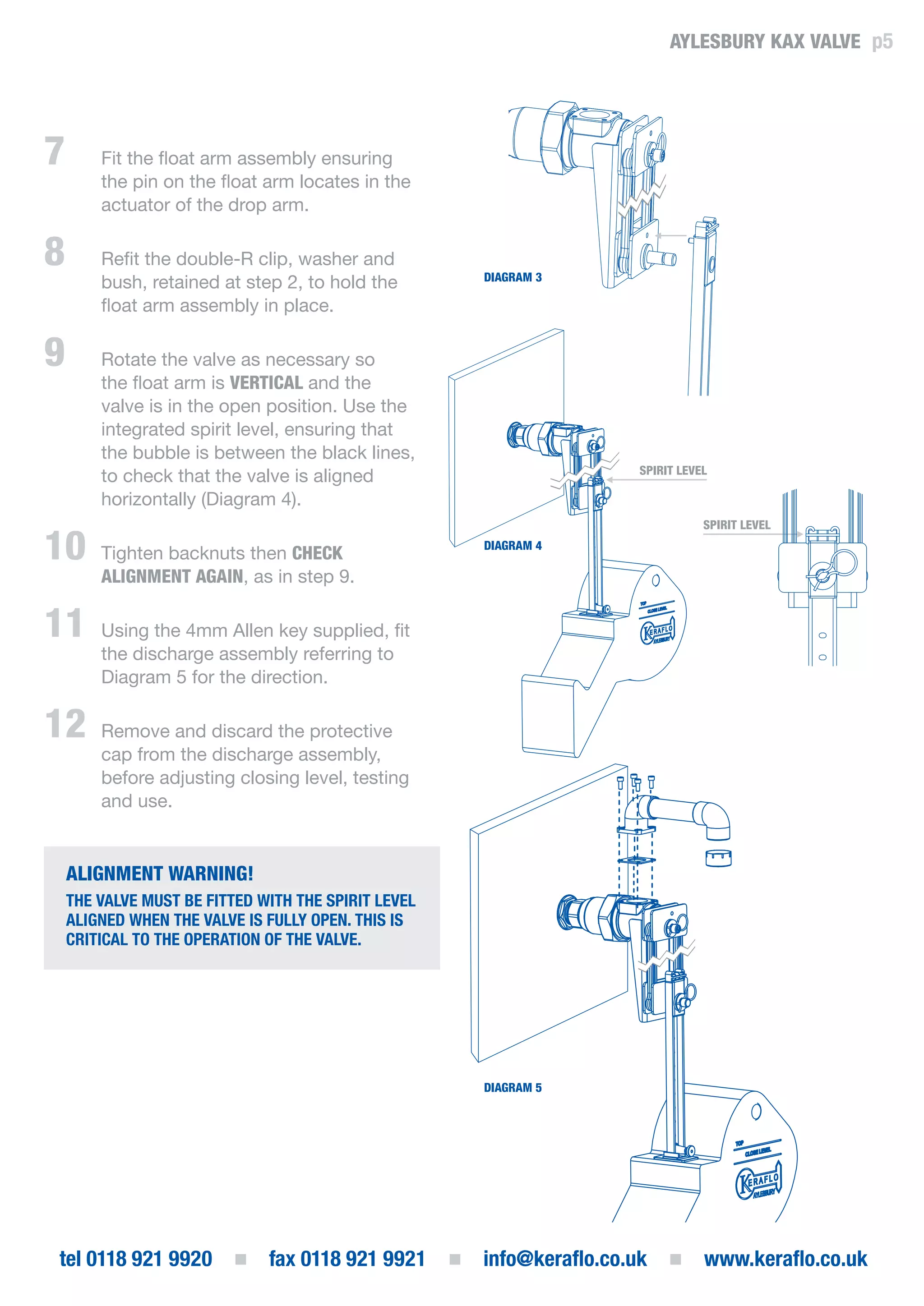 Keraflo KAX Type Float Valve Installation Guide | PDF