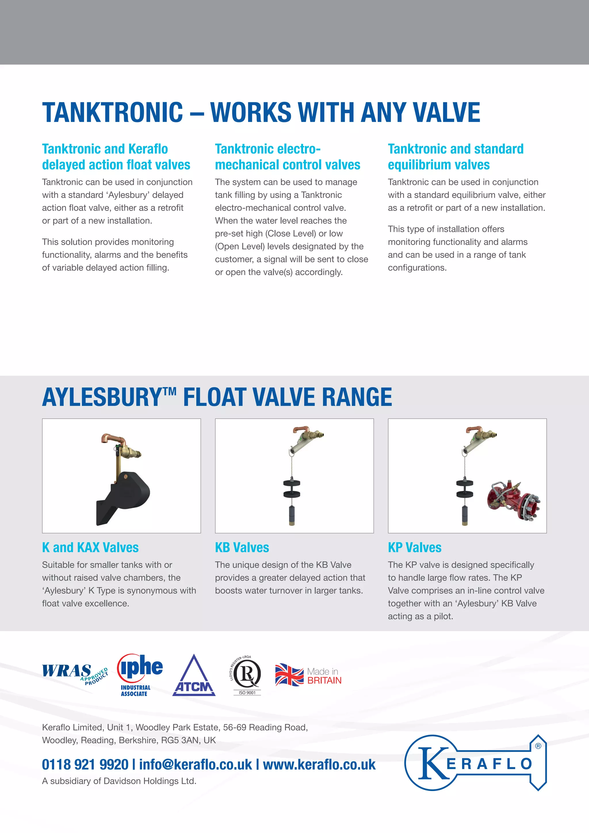 Keraflo Tanktronic Digital Tank Management System - Brochure | PDF