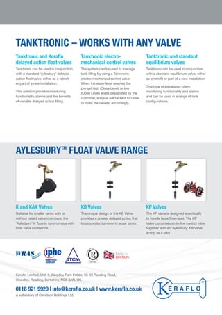 Keraflo Tanktronic Digital Tank Management System - Brochure | PDF ...