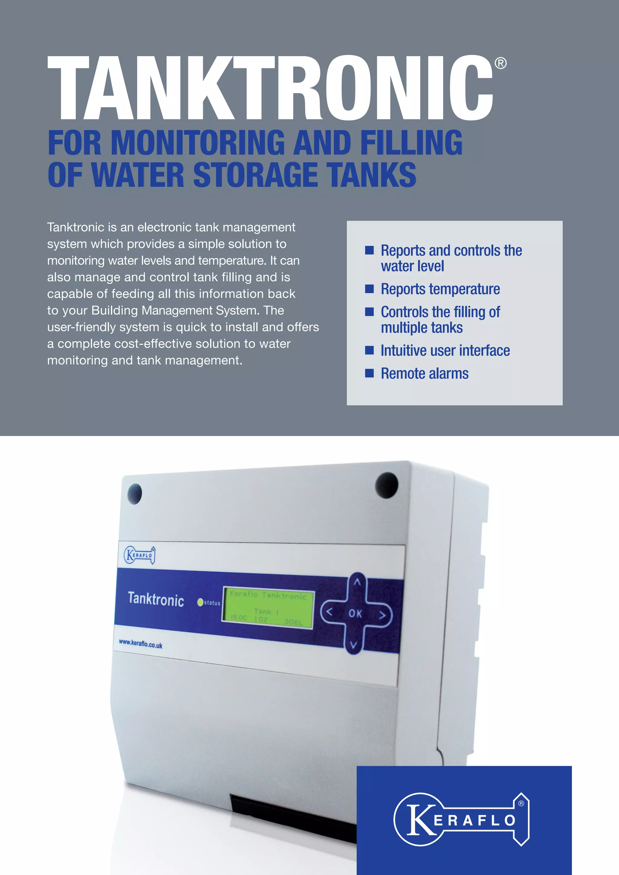 Keraflo Tanktronic Tank Management System - Brochure | PDF | Technology ...