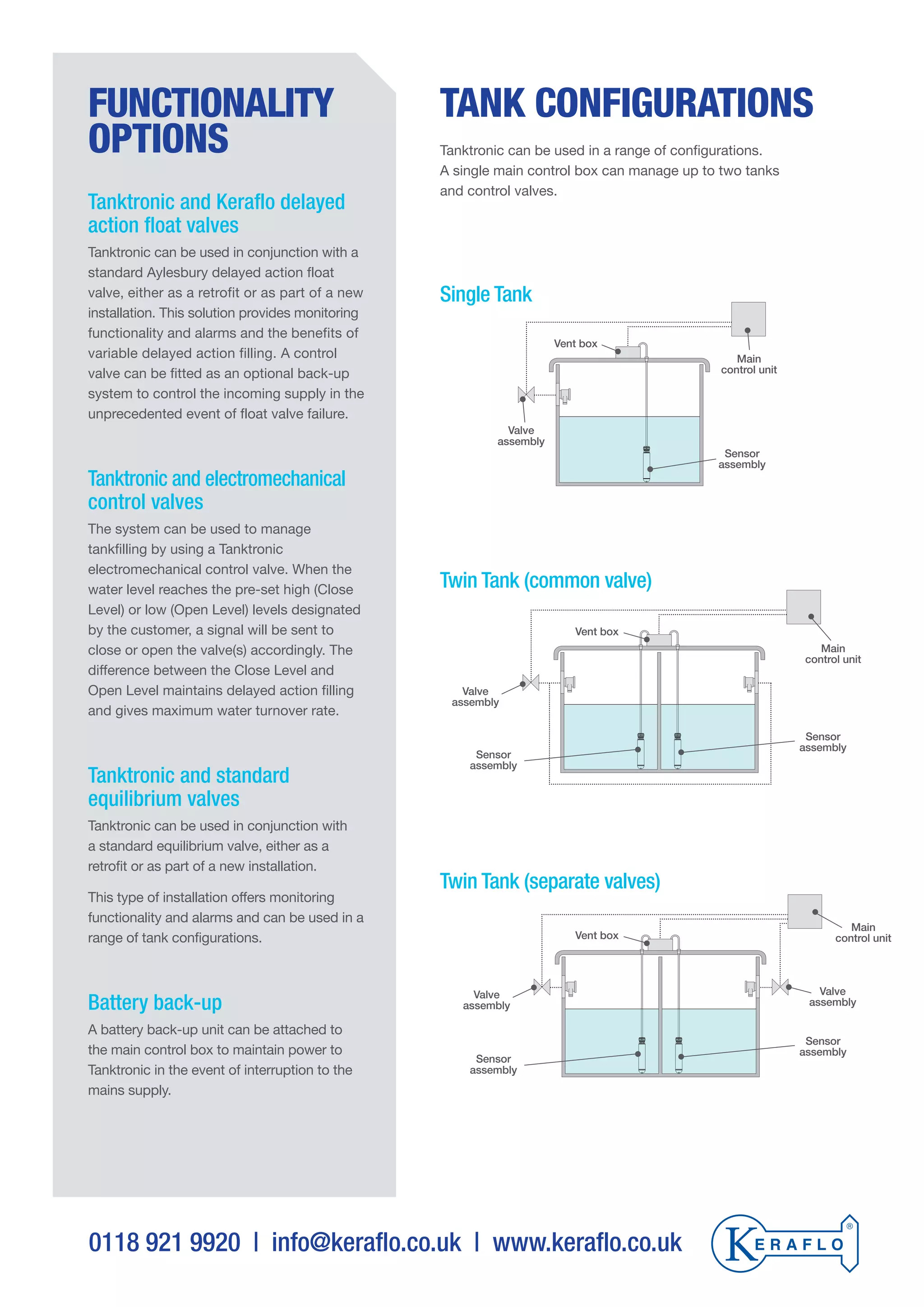 Keraflo Tanktronic Tank Management System - Brochure | PDF | Technology ...