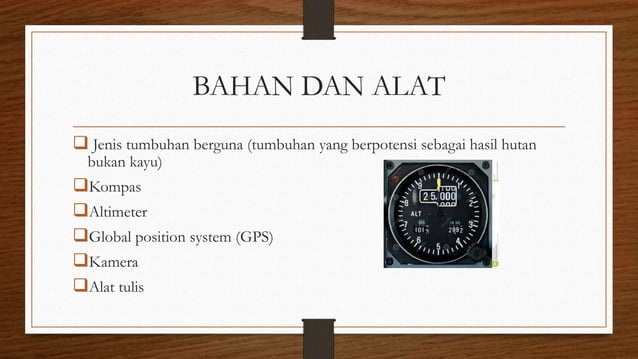 Keragaman potensi tumbuhan berguna di cagar alam mandor | PPTX