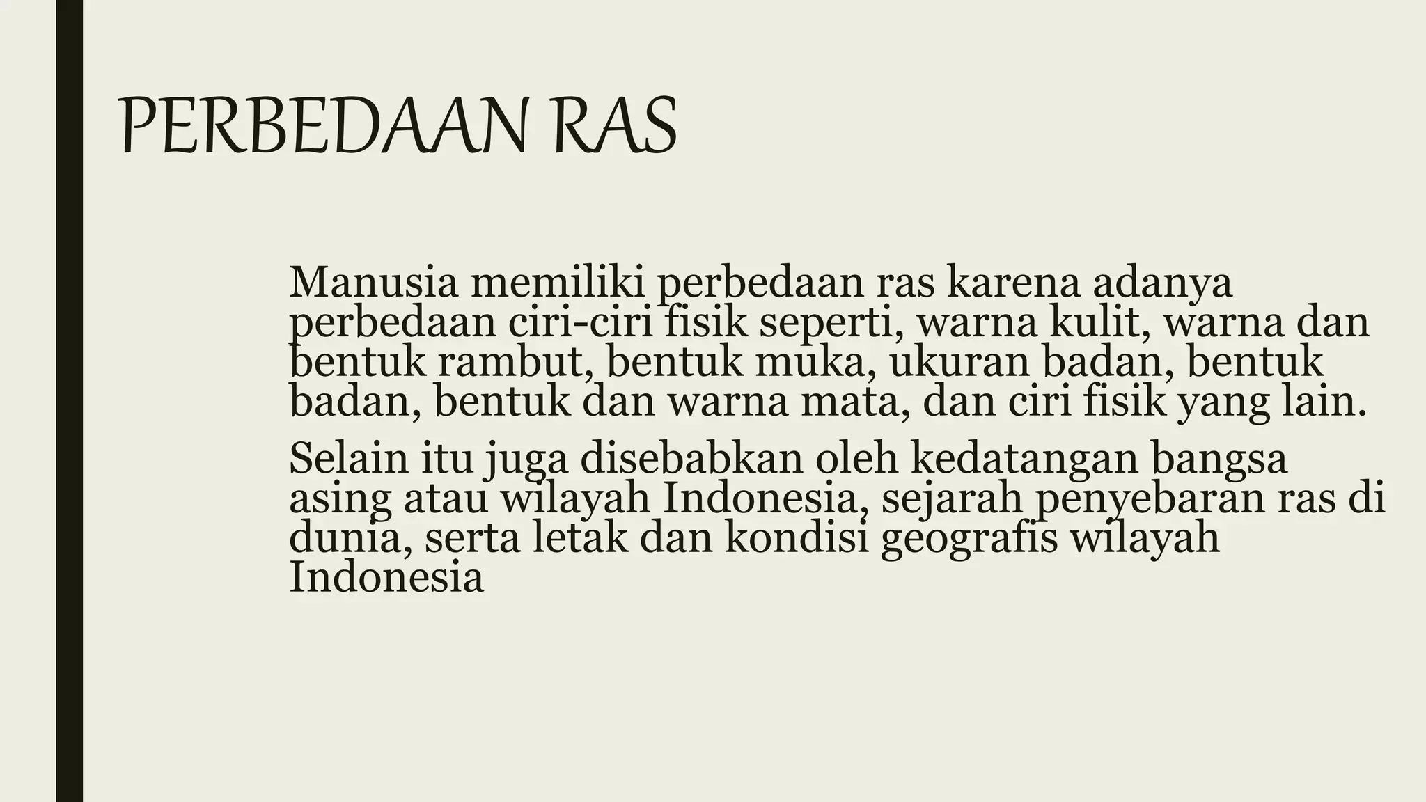 Keragaman ras kelompok 3 | PPT