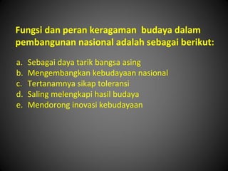 Keragaman sosial budaya | PPT