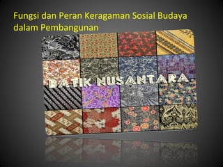 Keragaman sosial budaya | PPT