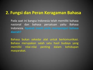 Keragaman sosial budaya | PPT