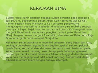 Kerajaan Banjar dan Bima | PPTX