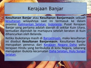 Kerajaan Banjar | PPTX