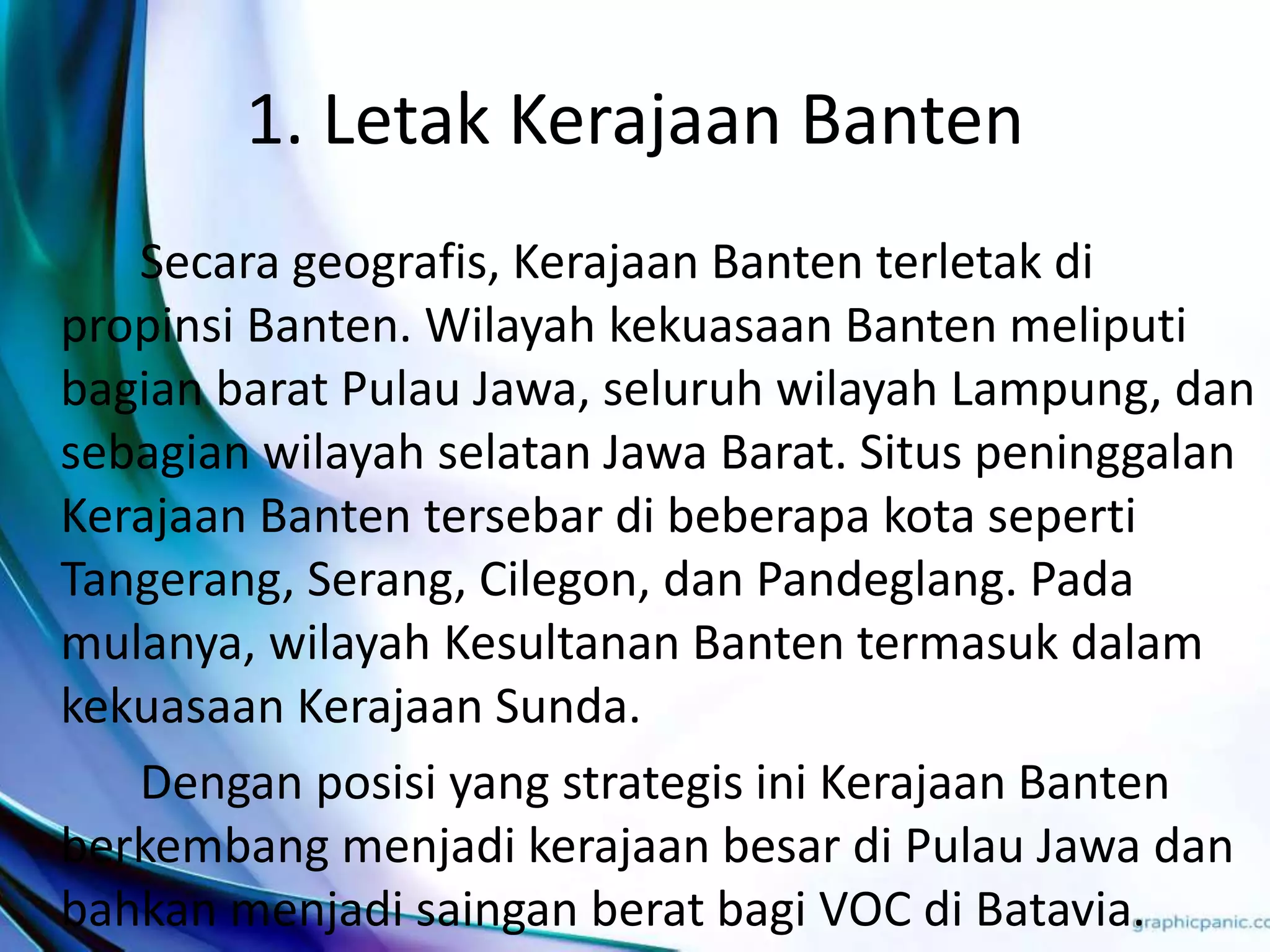 Kerajaan Banten | PPTX
