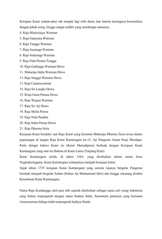 Kerajaan di indonesia | DOCX