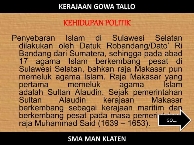 Kerajaan gowa tallo | PPTX