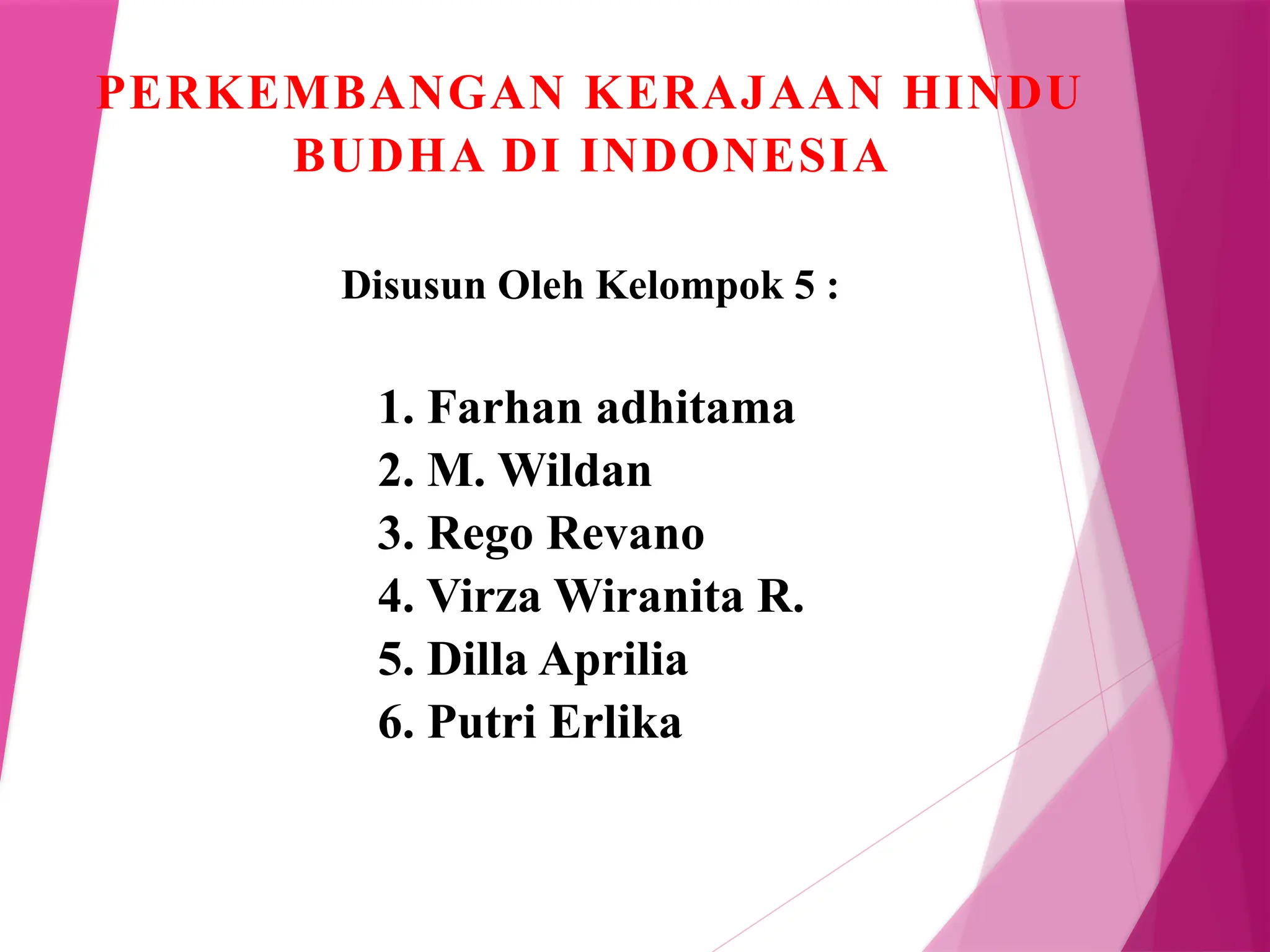 KERAJAAN HINDU BUDHA INDONESIA............. | PPTX
