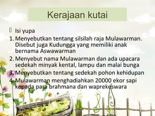 Kerajaan-Kerajaan Hindu dan Buddha di Indonesia | PPT