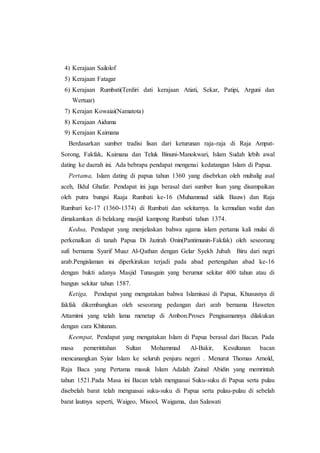 Kerajaan islam di indonesia | DOCX