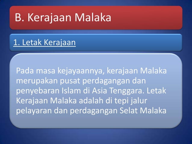 Kerajaan islam di sekitar selat malaka 2 | PPT