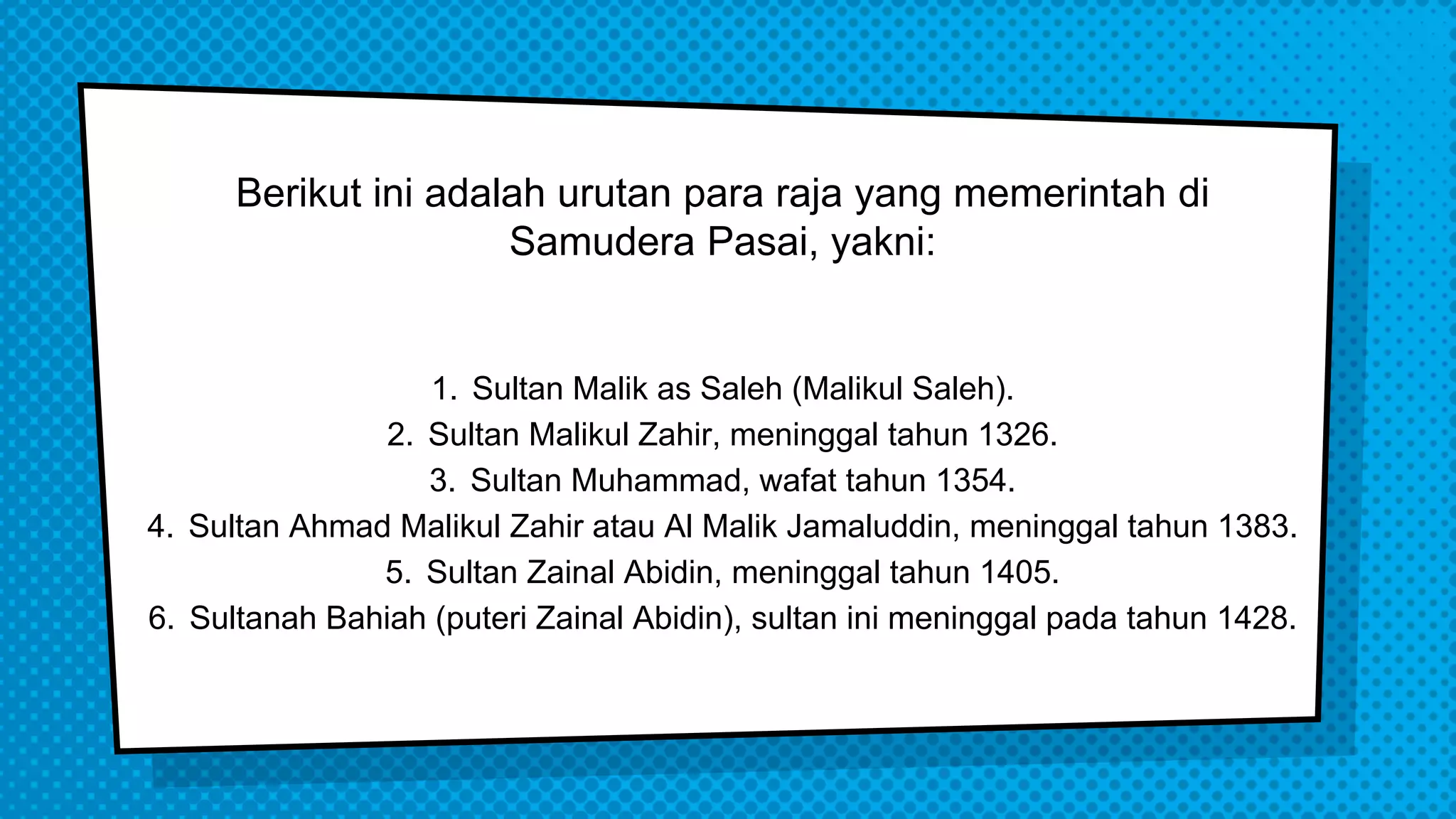 Kerajaan islam di pulau sumatra | PPTX