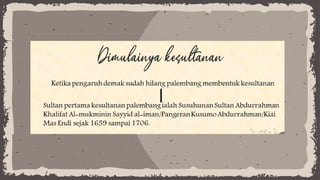 KERAJAAN ISLAM DI SUMATRA SELATAN SEJARAH | PPTX