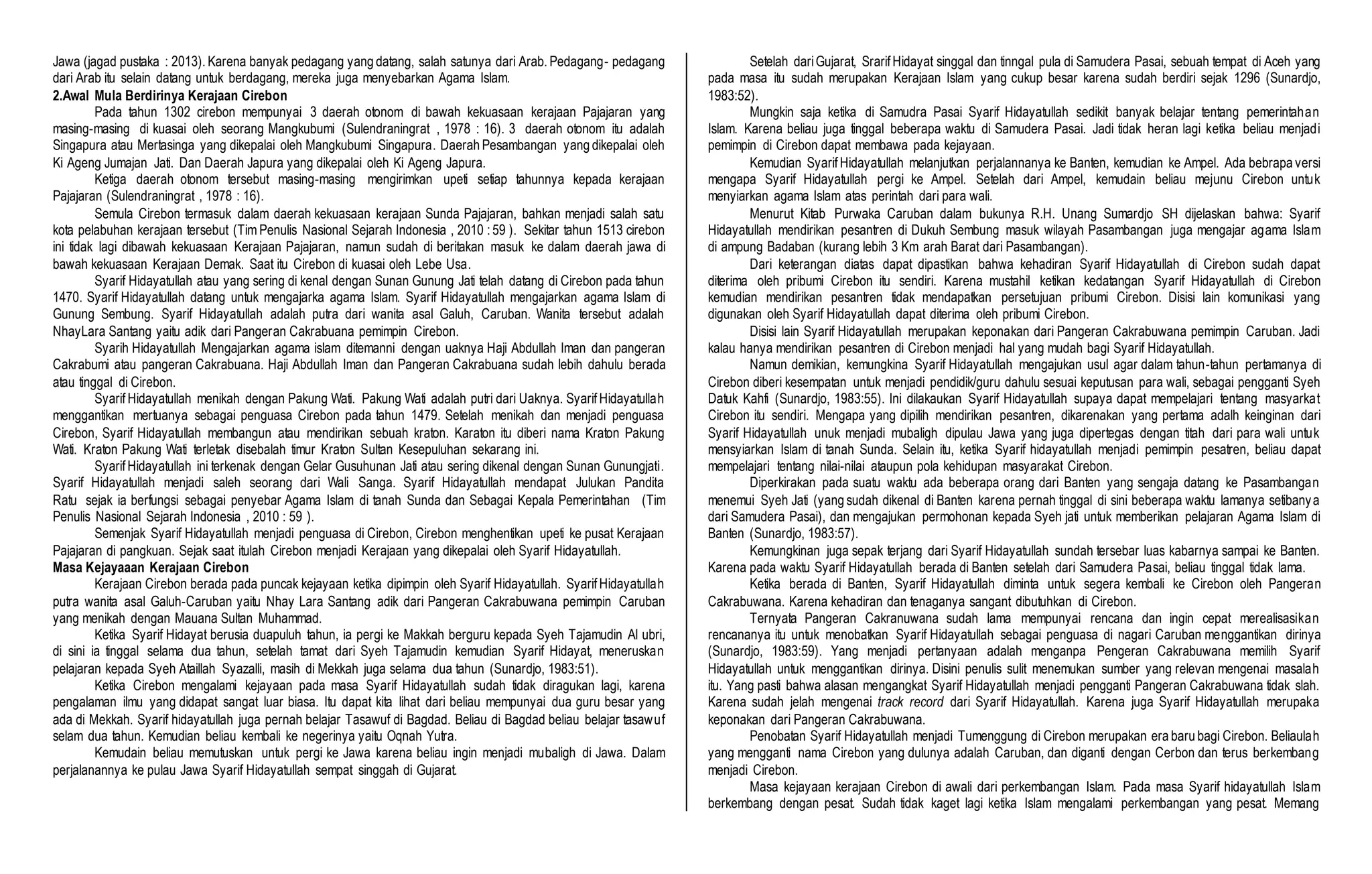 Kerajaan Islam Jawa Lengkap | DOCX