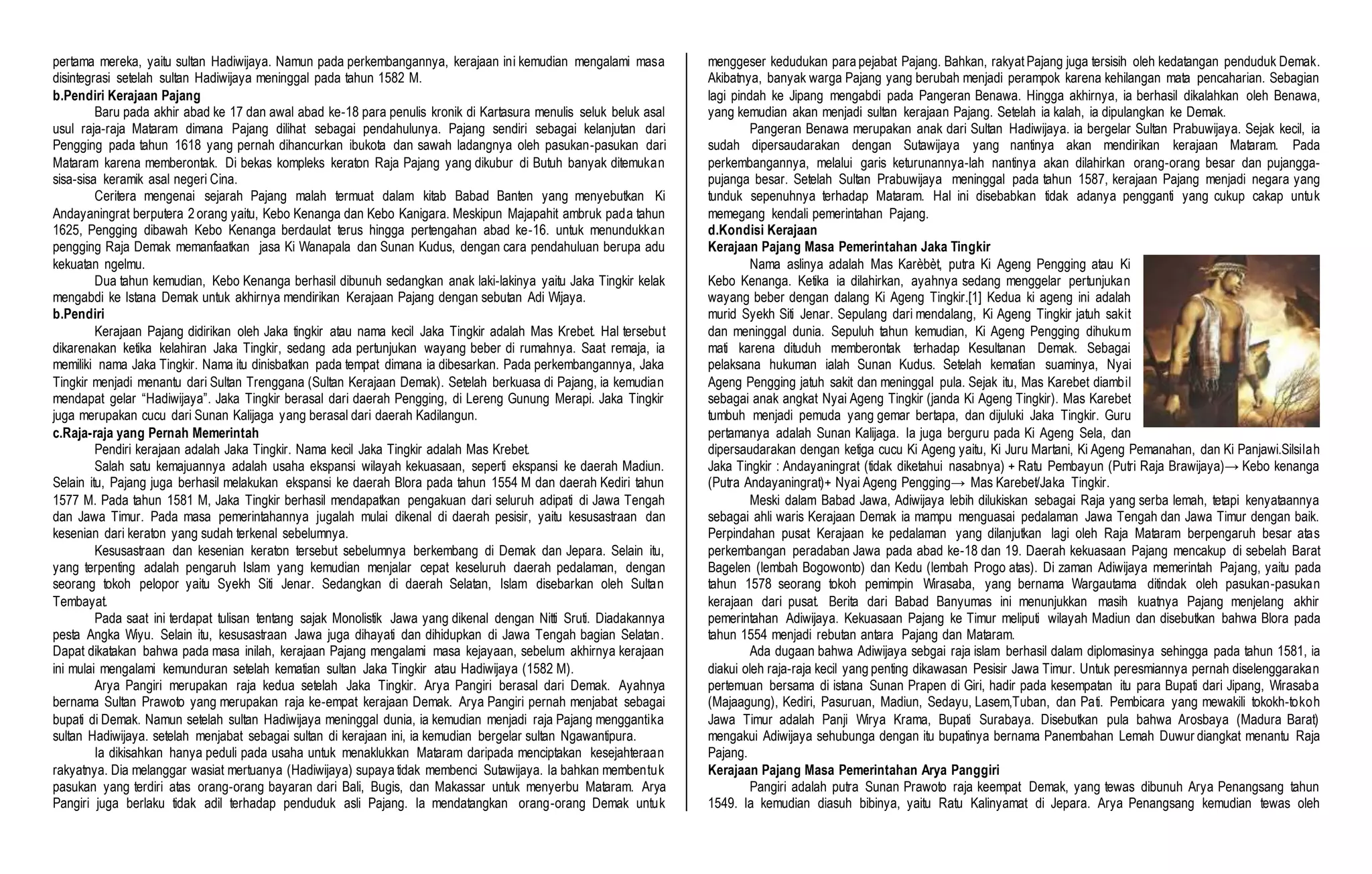 Kerajaan Islam Jawa Lengkap | DOCX