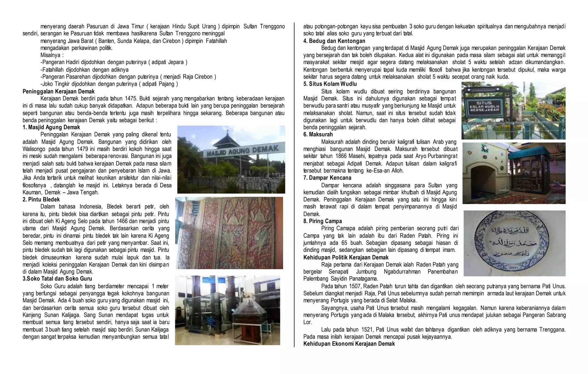 Kerajaan Islam Jawa Lengkap | DOCX