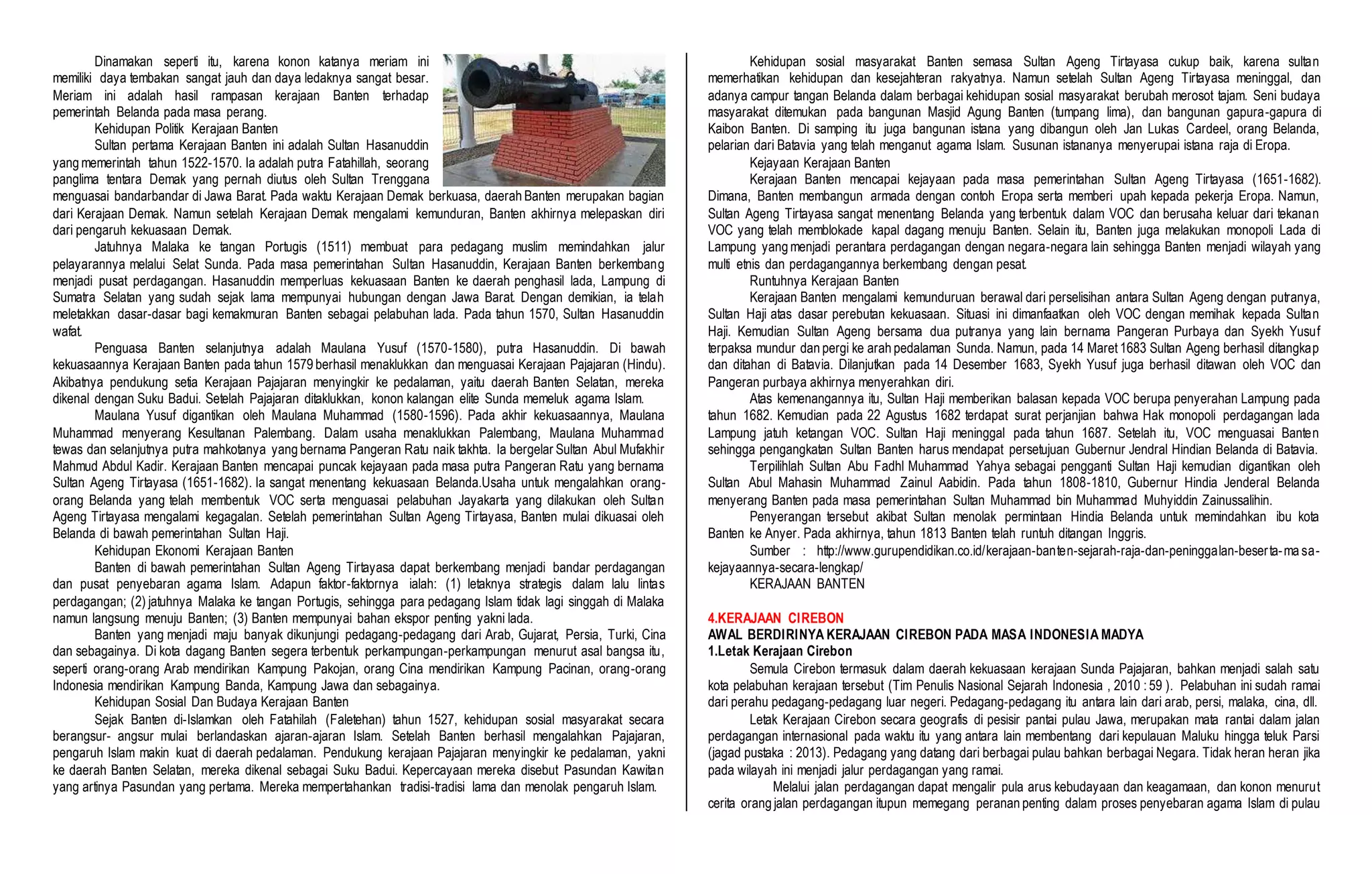 Kerajaan Islam Jawa Lengkap | DOCX