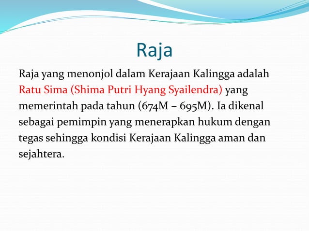 Kerajaan kalingga (ho ling) *Animatiion slide | PPTX