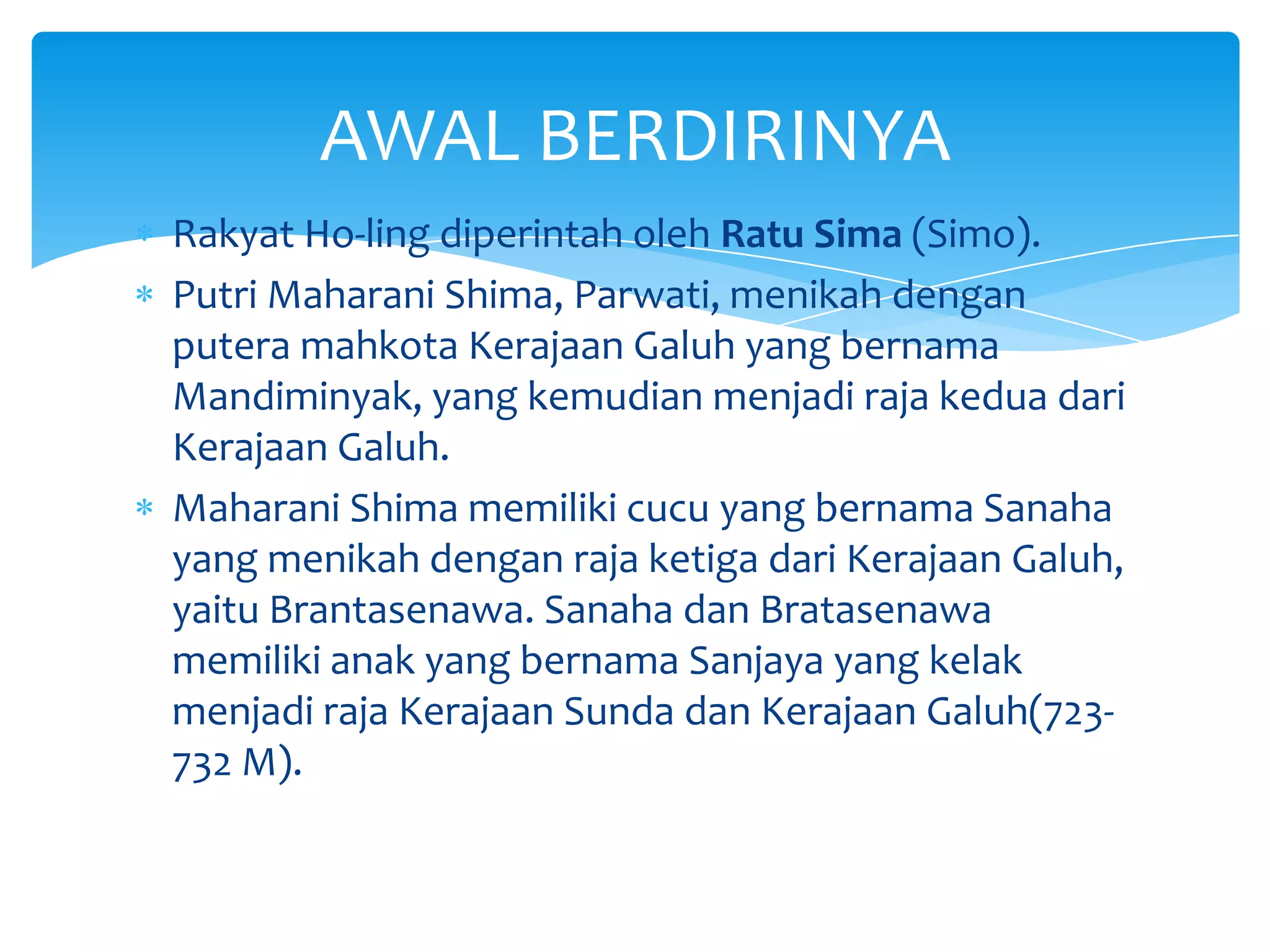 Kerajaan kalingga power point | PPTX